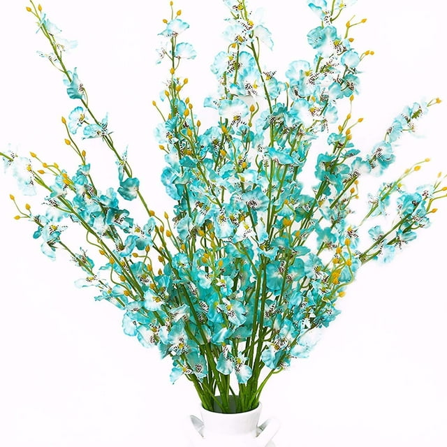 Dancing Lady Orchids Butterfly Artificial Flowers, 38 Inches Silk ...