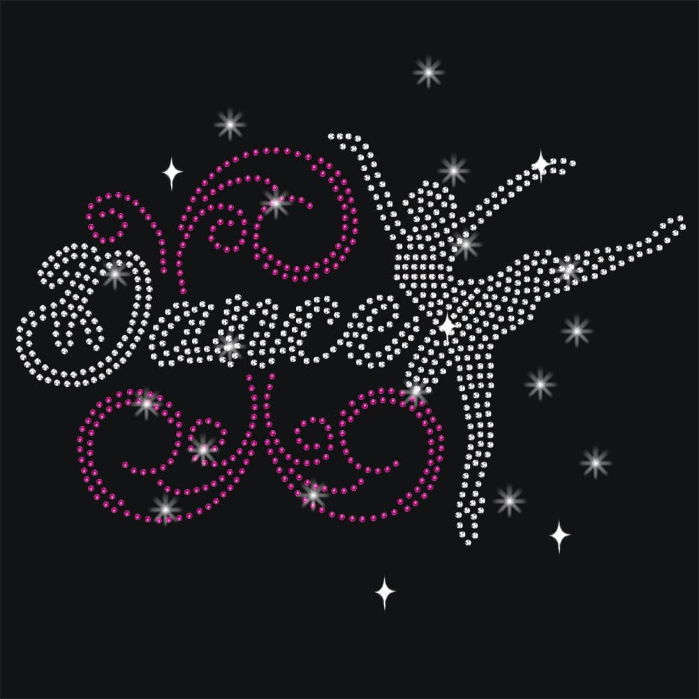 Dancing Lady Rhinestonet Iron on Transfer 11.7x8.3 Inch Heat Transfer ...