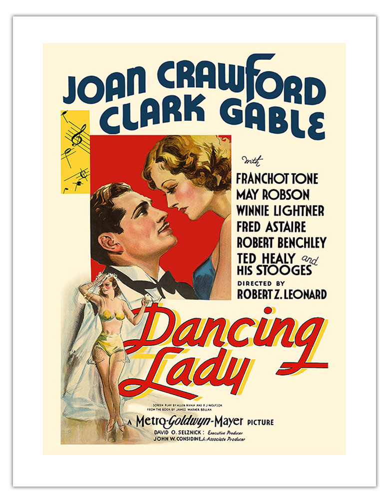 Dancing Lady - Starring Joan Crawford & Clark Gable - Vintage Film ...