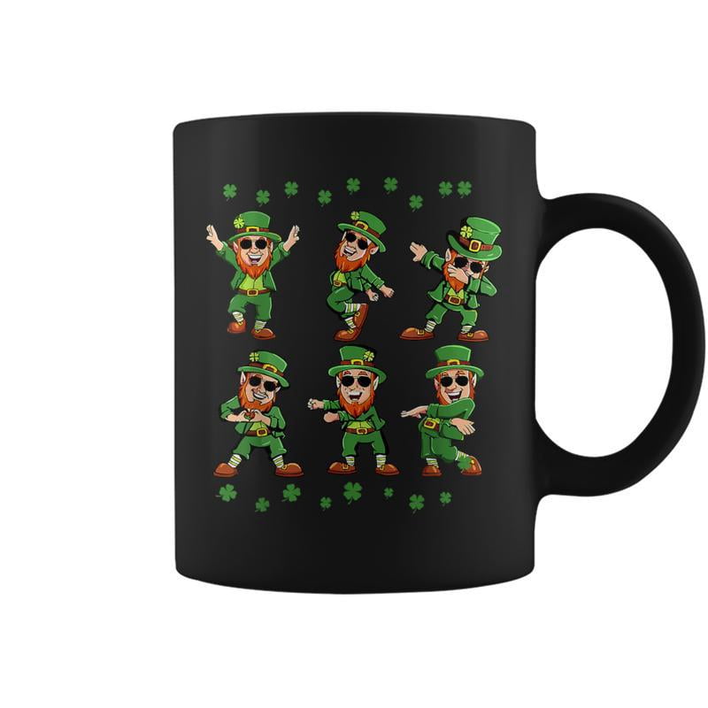 Dancing Leprechauns Boys Girls Dabbing St Patricks Day Coffee Mugs ...