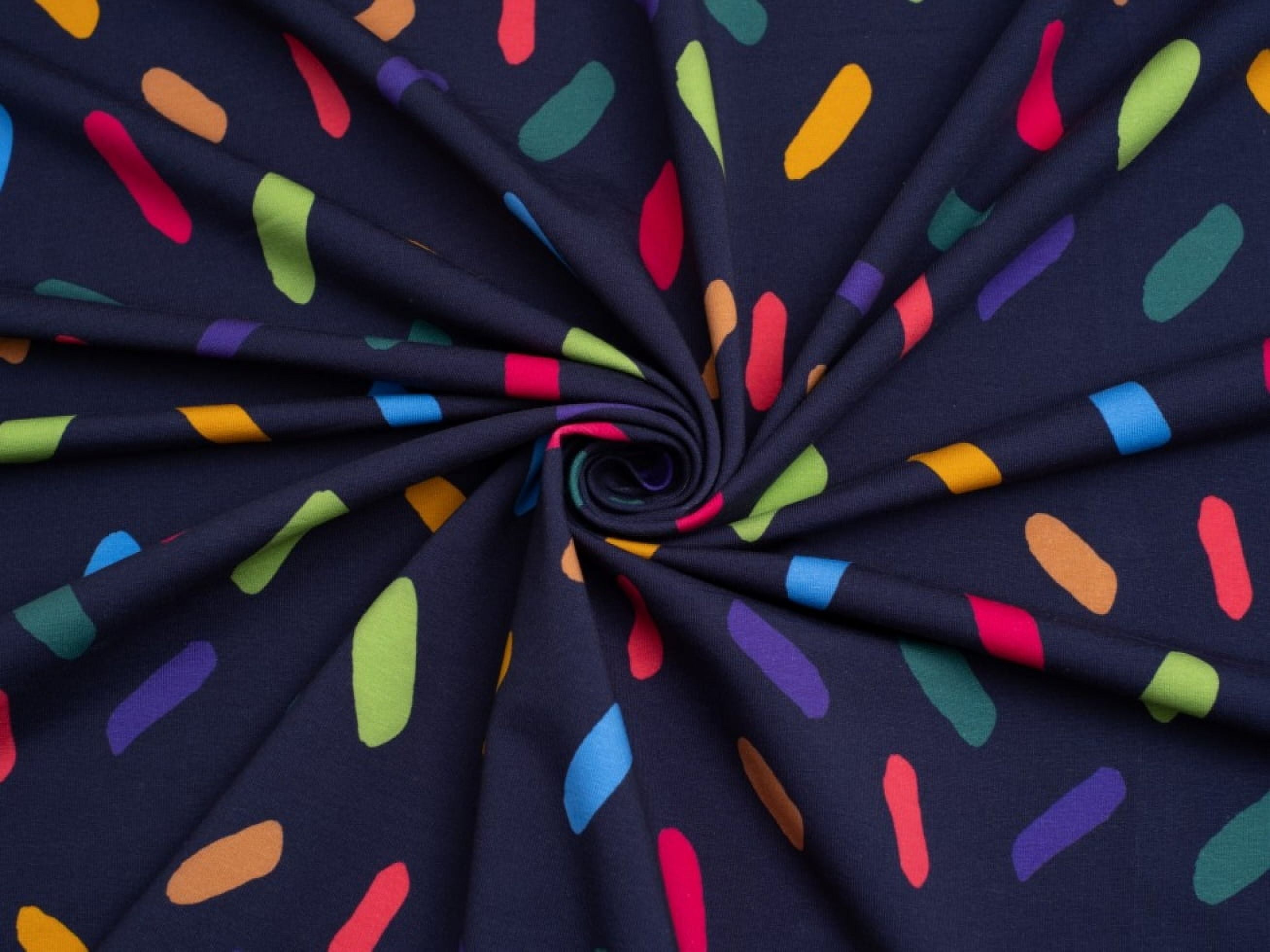 Dancing Lights Loop Back French Terry Stretch Knit Fabric - per yard ...