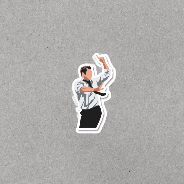 Dancing Man Sticker - Celebrate Life With Joyful Movesphone Decal Water ...