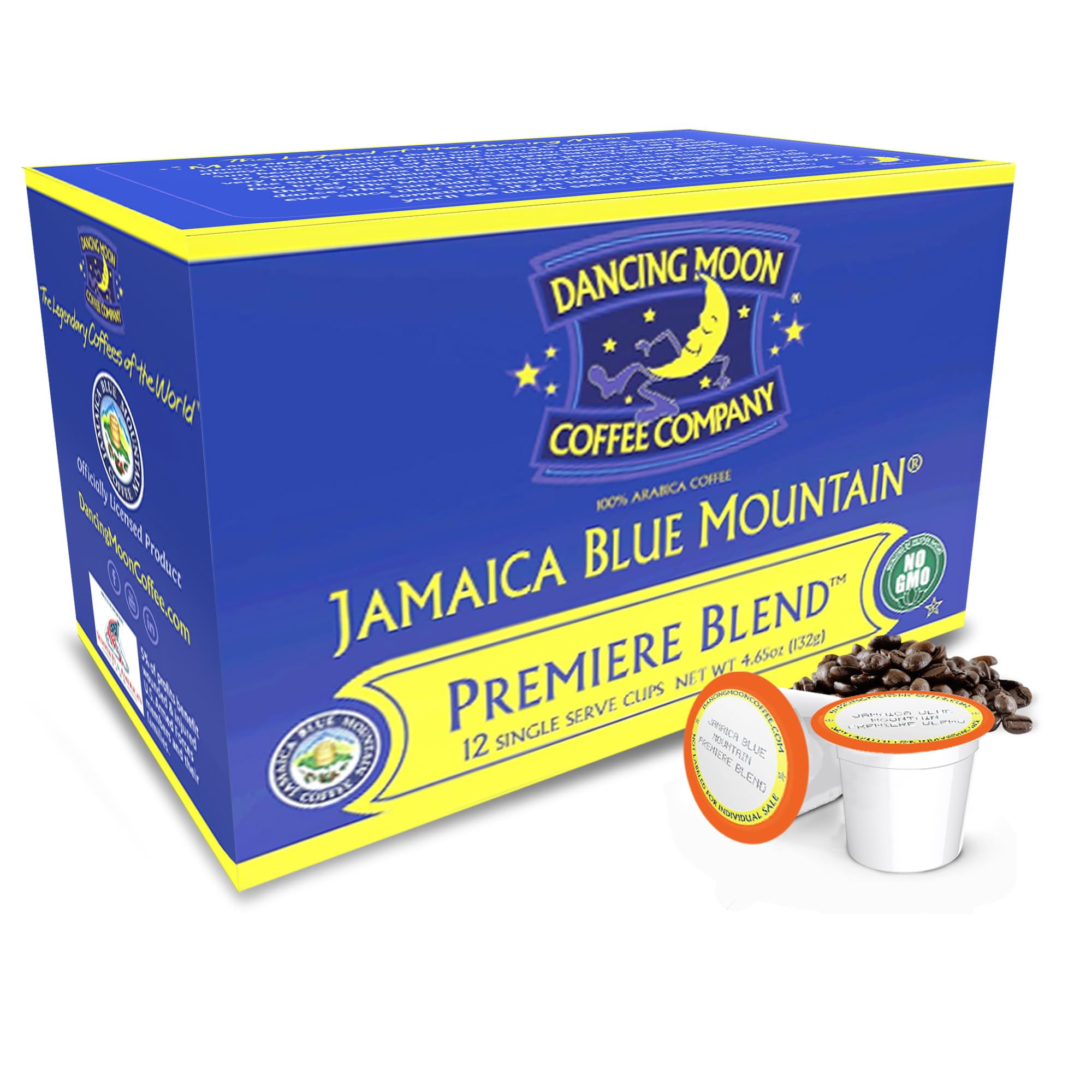Dancing Moon Coffee - Jamaica Blue MountainÂ® Premiere Blend - Medium ...