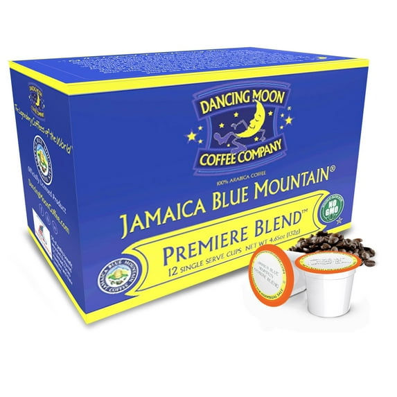 Dancing Moon Coffee - Jamaica Blue MountainÂ® Premiere Blend - Medium ...