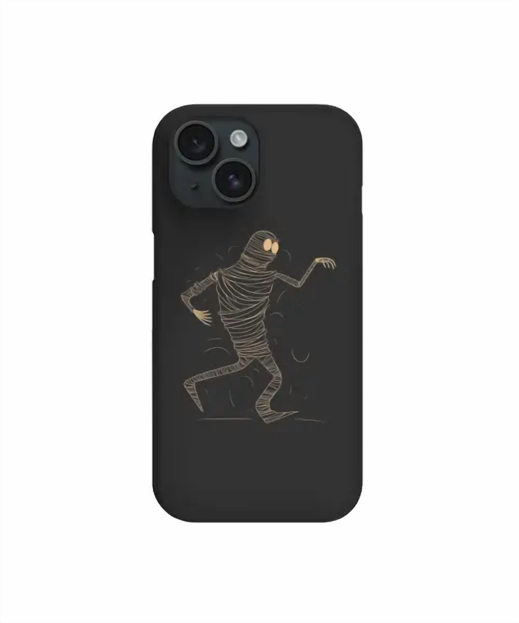 Dancing Mummy Funny Horror Halloween Phone Case for iPhone 16 15 14 13 ...