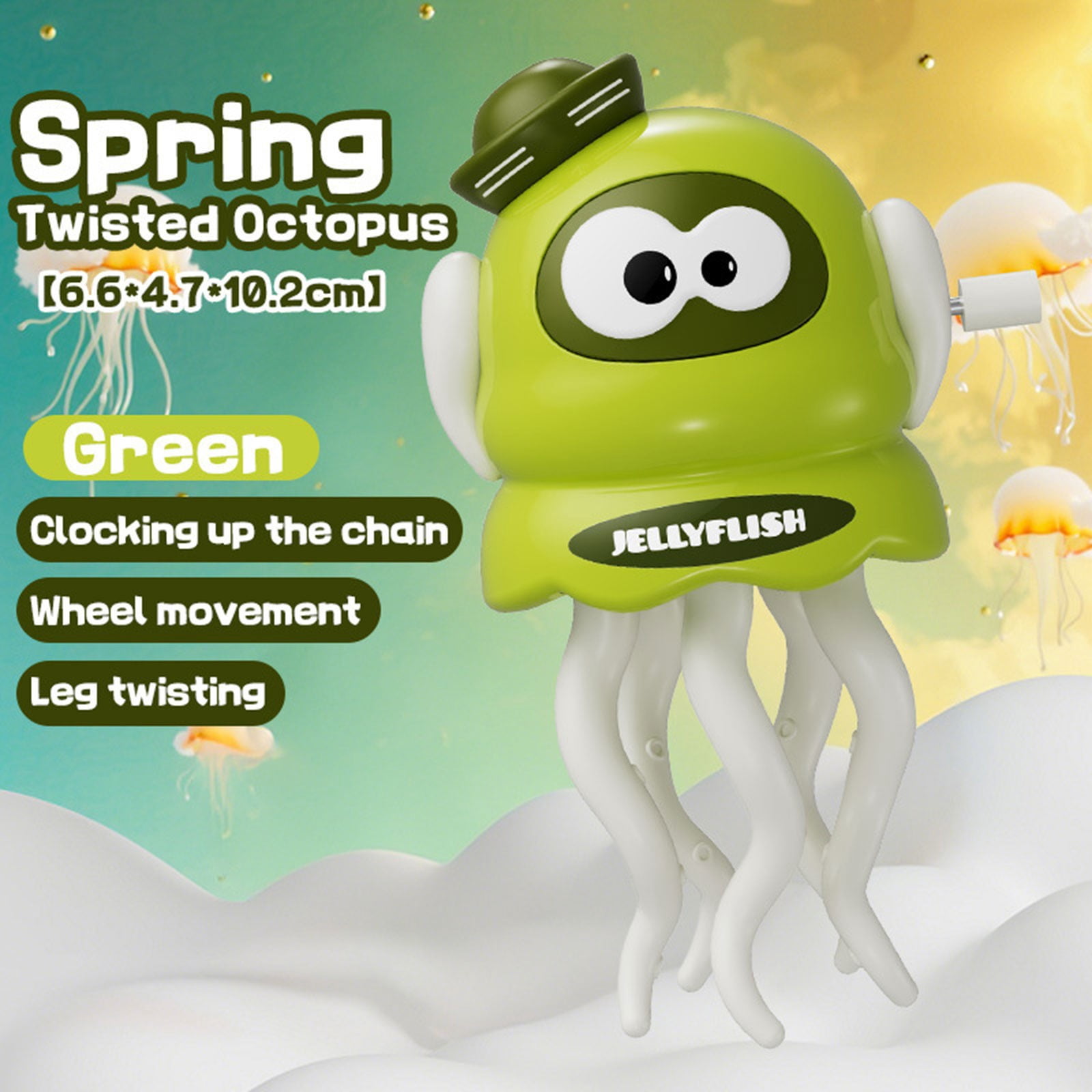 Dancing Octopus Toy: Playful JELLYFISH wind-up octopus, with cute ...