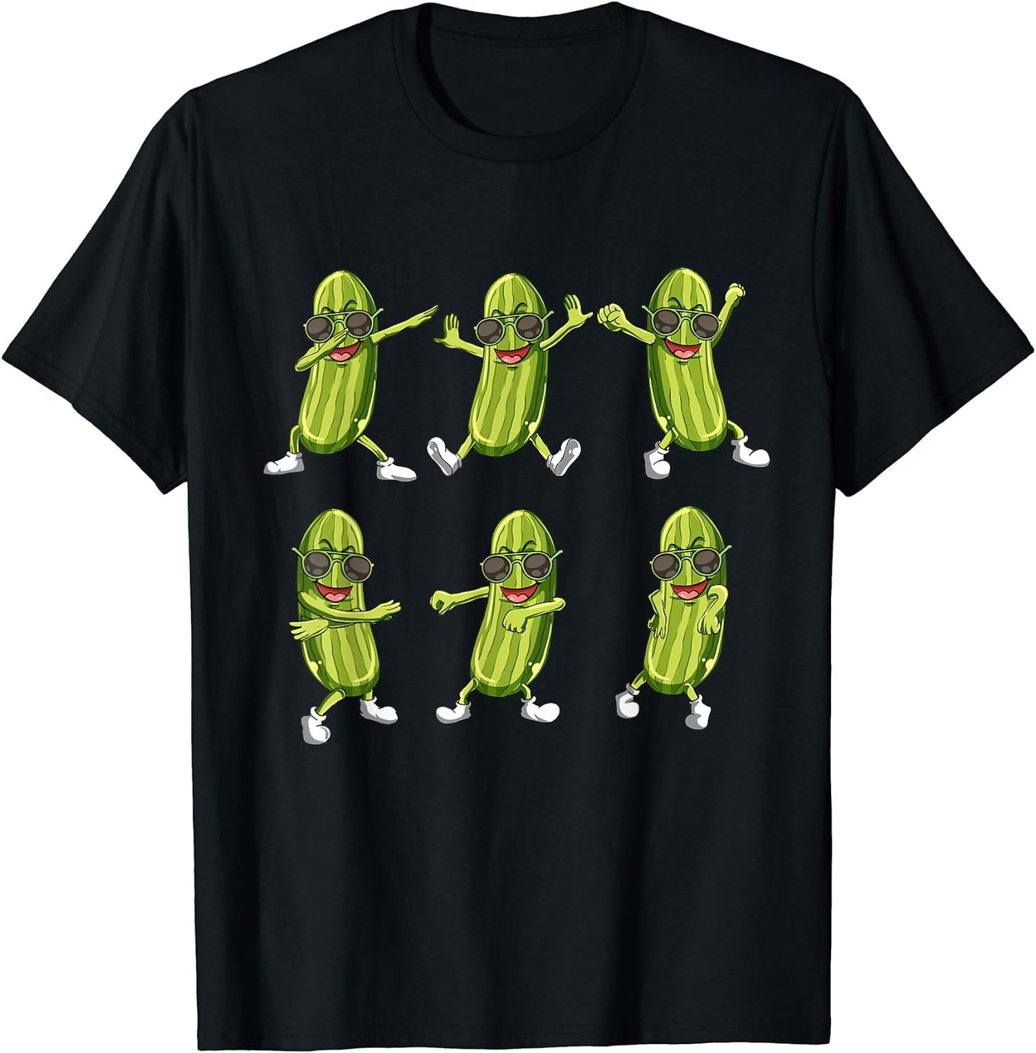 Dancing Pickle Wearing Sunglasses Dab Dance Girl Mens T-Shirt - Walmart.com