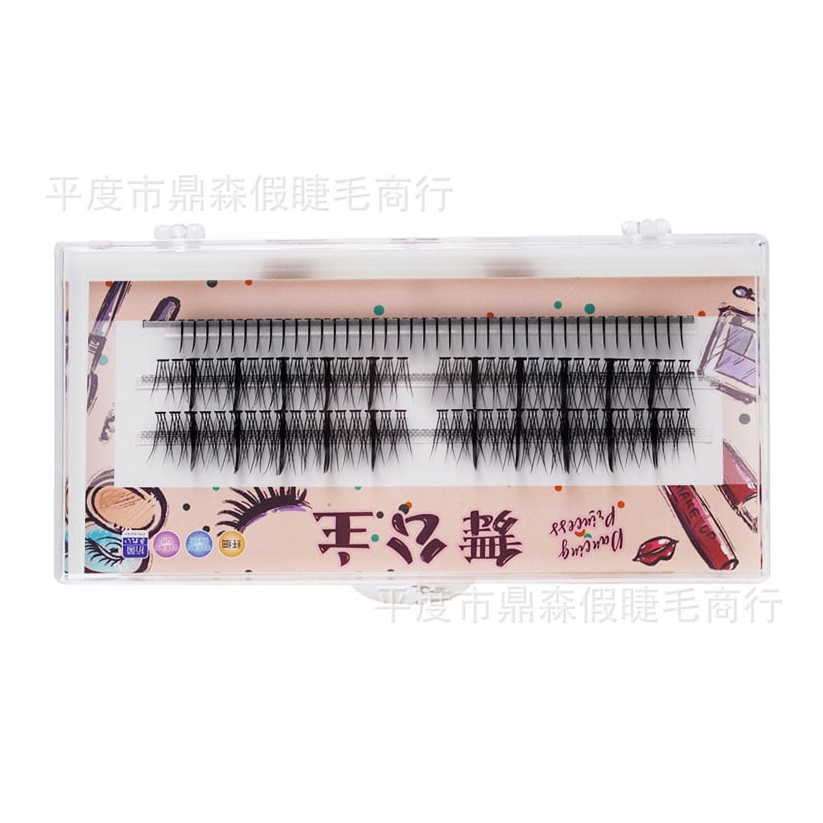 Dancing Princess Segmented False Eyelashes Natural Thick Single Cluster ...