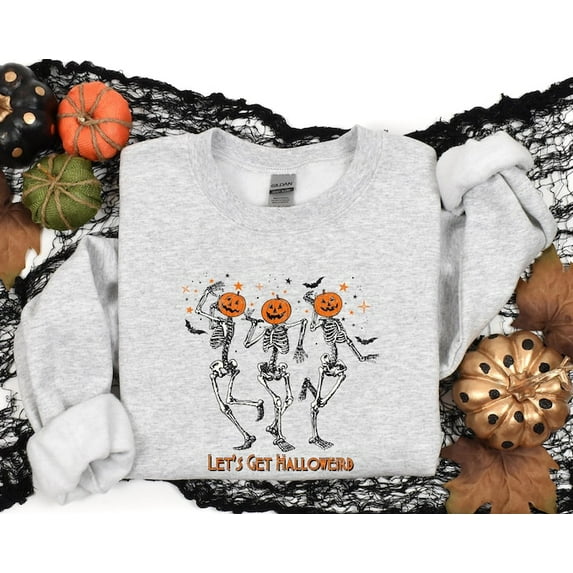 Dancing Pumpkin Sweatshirt, Shirt, Boo, Black Cat Pumpkin Spooky Season ...
