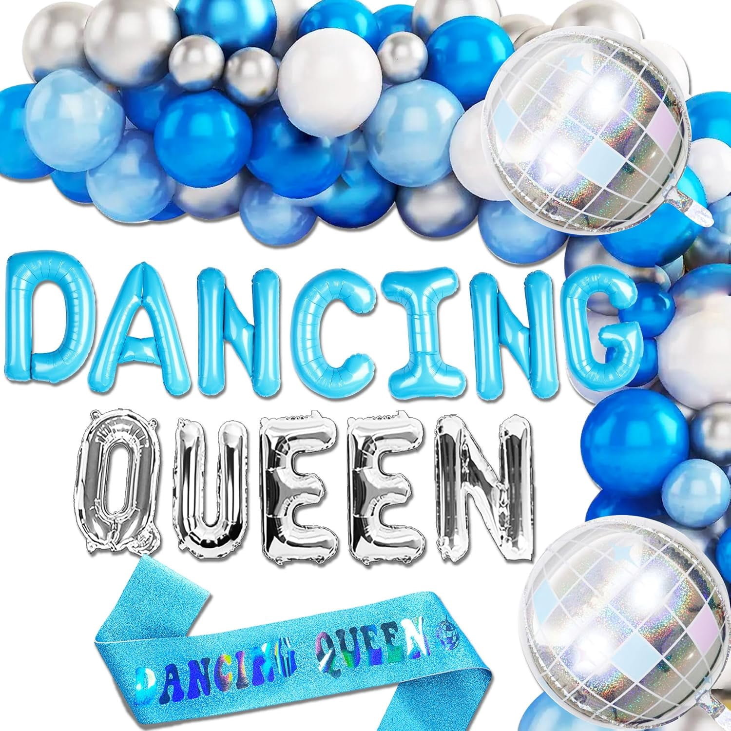 Dancing Queen Bachelorette Party Decoration - Balloons Banner Mamma Mia ...