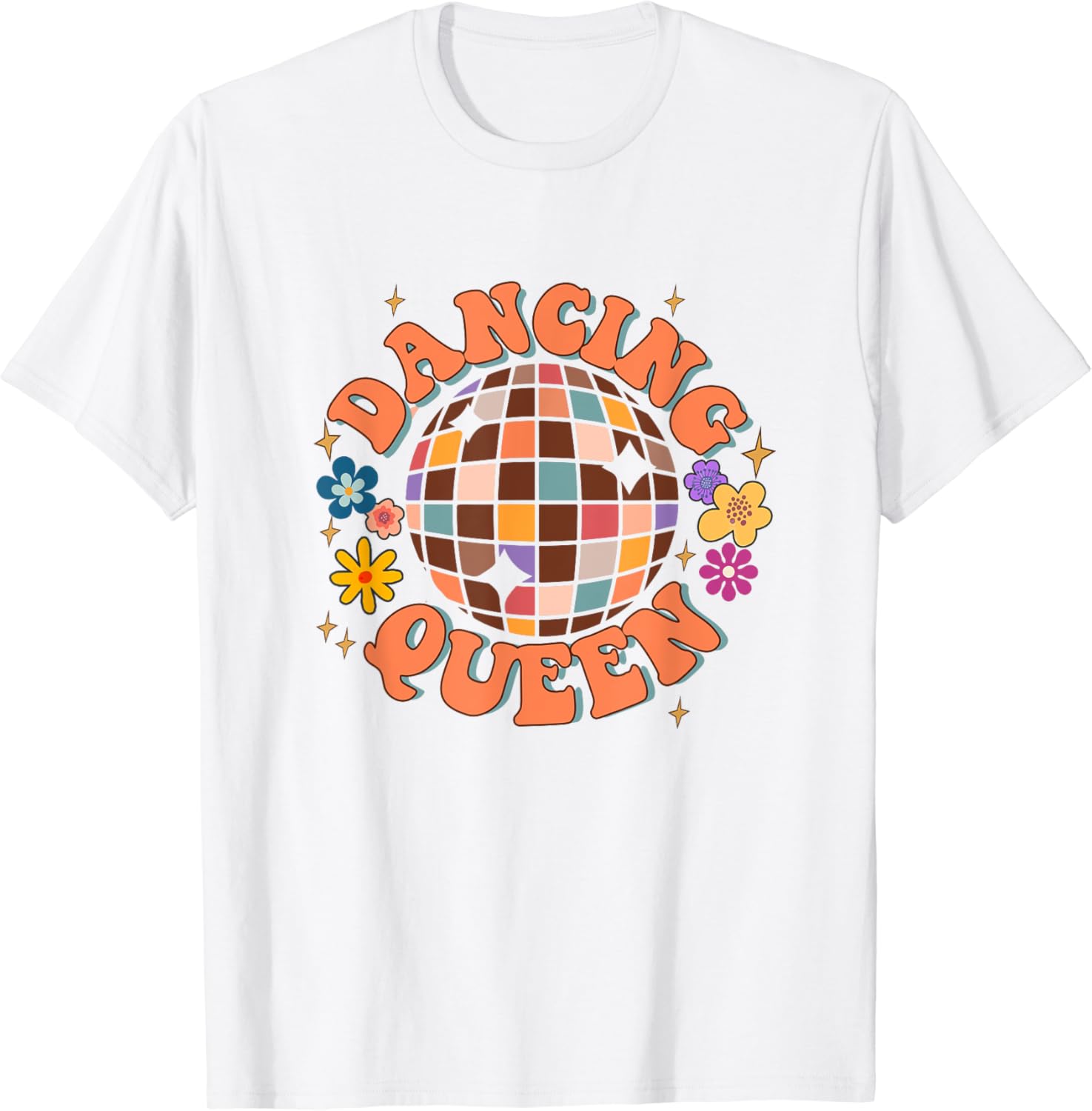 Dancing Queen Retro Bridesmaids 70’s Disco Bachelorette T-Shirt ...