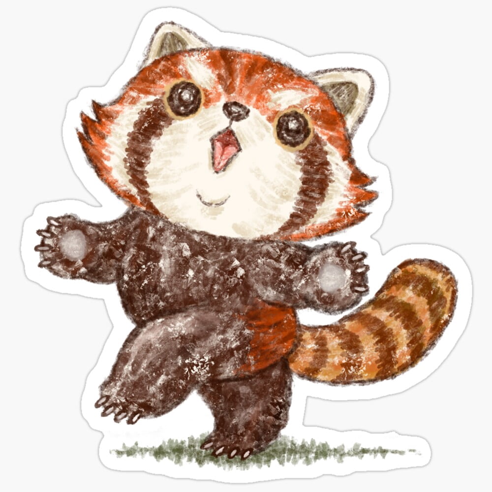 Dancing Red Panda Sticker Phone Decal Water Bottle Stickers Car Decals ...