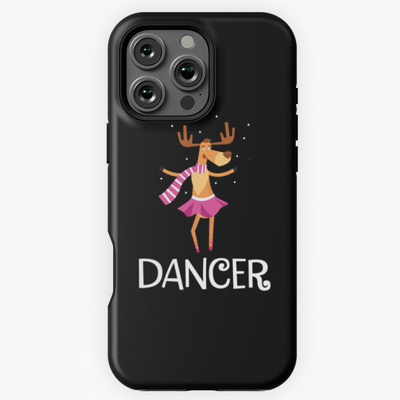 Dancing Reindeer Christmas Phone Case for iPhone 11 12 13 14 15 16 17 ...