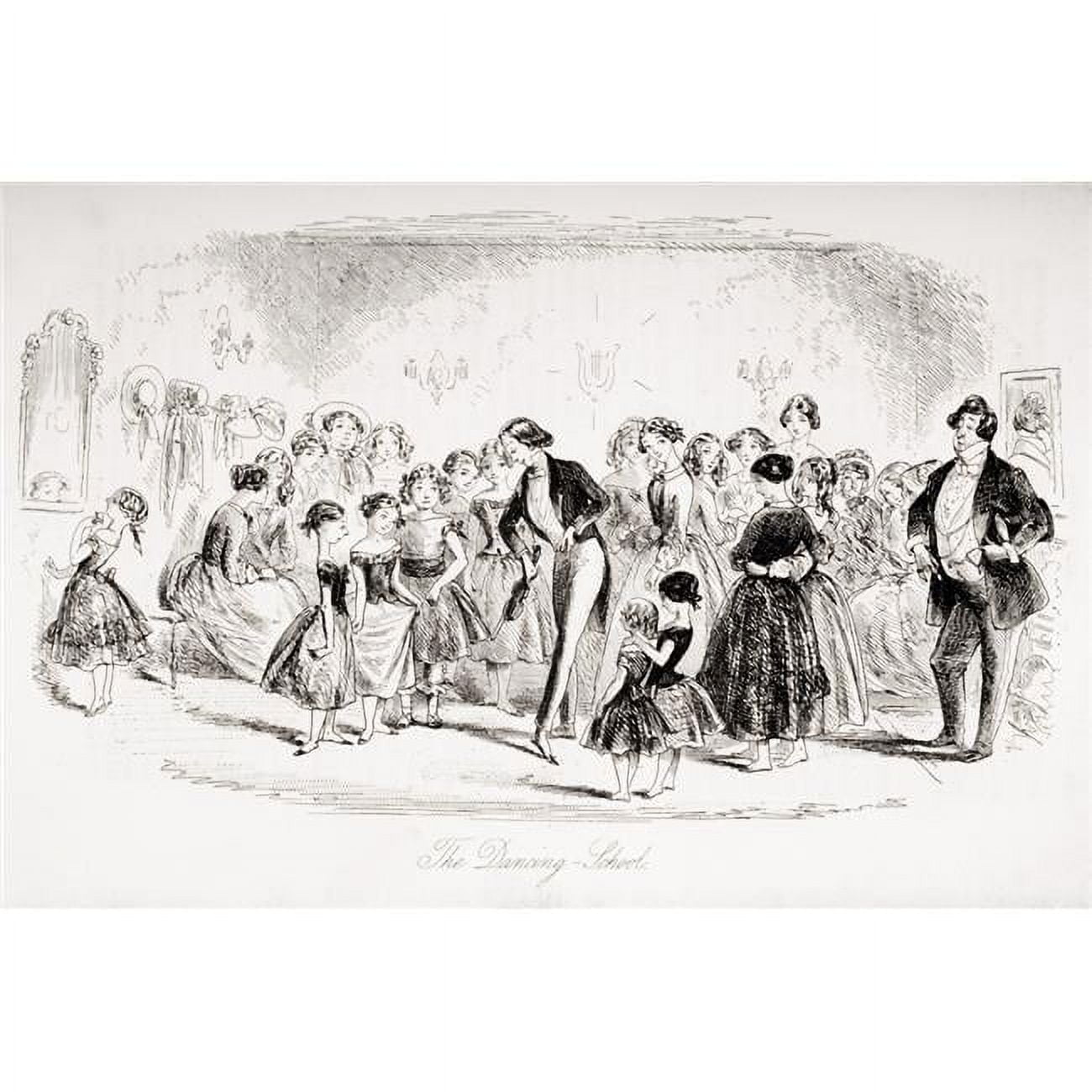 The Dancing School Illustration by Phiz Hablot Knight Browne 1815-1882 ...