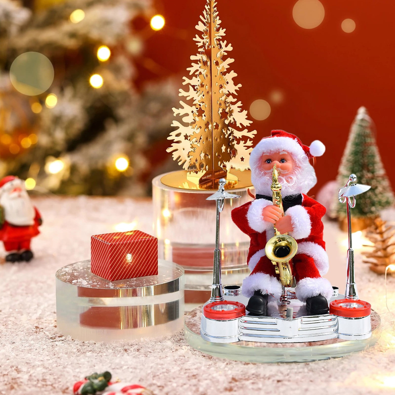 Dancing Singing Santa Claus Christmas Toy Musical Moving Figure Holiday ...