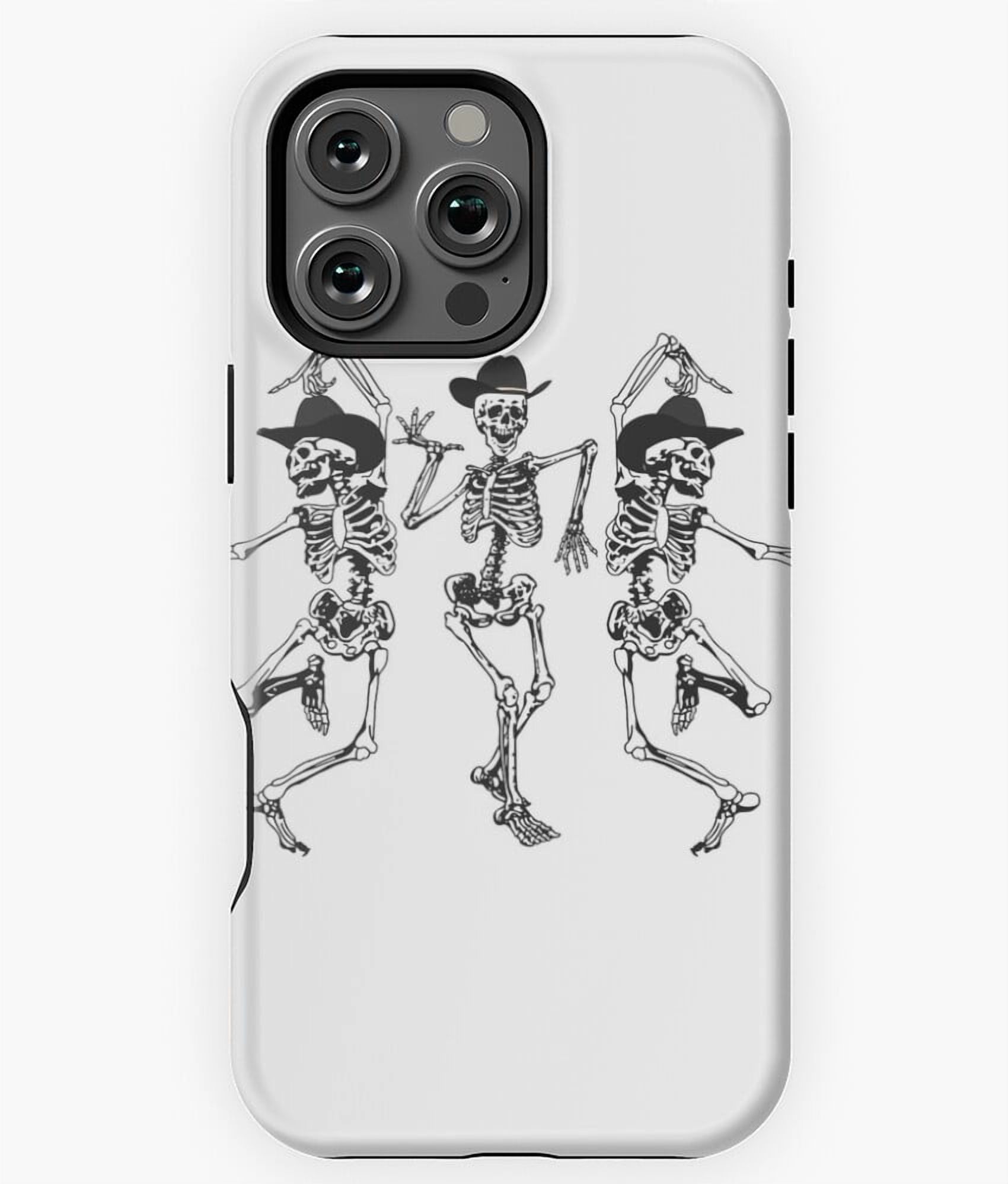 Dancing Skeleton Cowbooys M11772 Phone case for iPhone 11 to 16 Pro Max ...