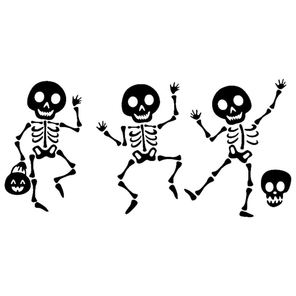 Dancing Skeleton Sticker | Gothic Skull Decal for Car | Dancing ...