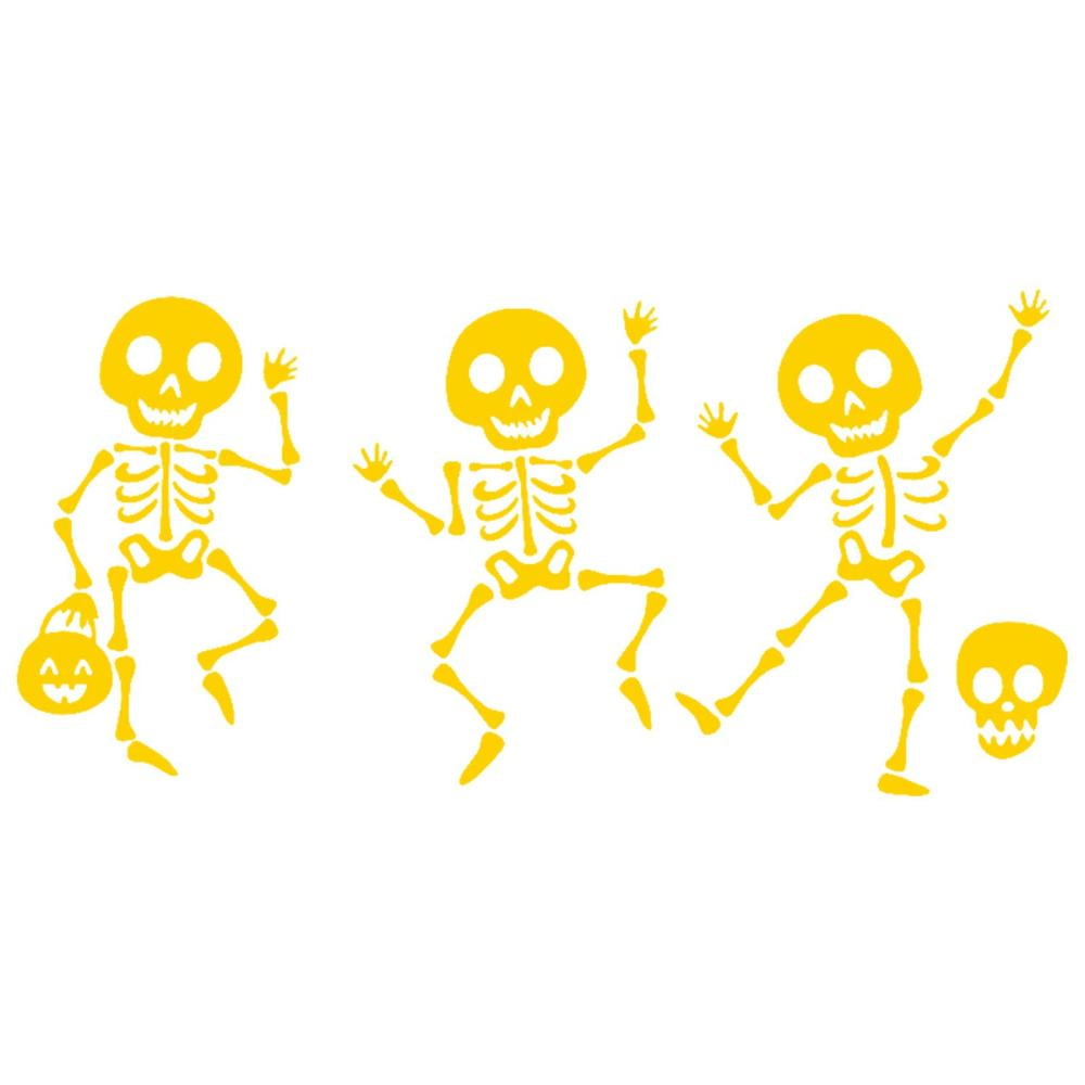Dancing Skeleton Sticker | Gothic Skull Decal for Car | Dancing ...