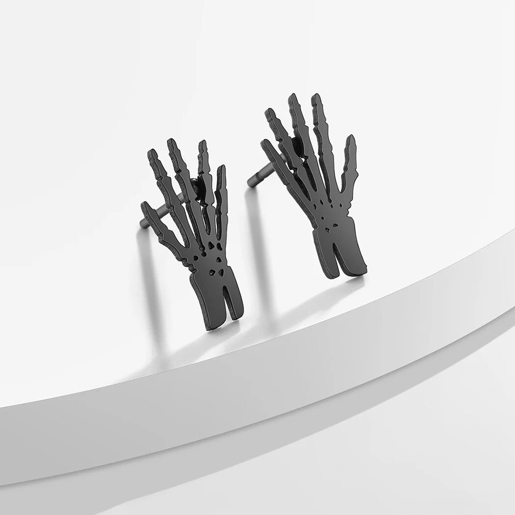 Dancing Skeleton Svg Earring Skeleton Hands Svg Stud Earrings Skeleton ...