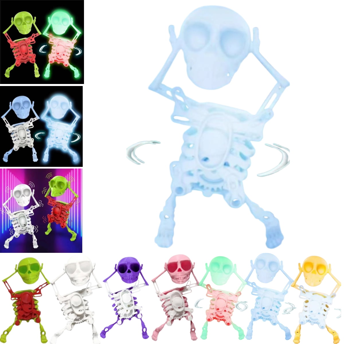 Dancing Skeleton Toy - 3D Printed Human Skeleton Shape Plaything for ...