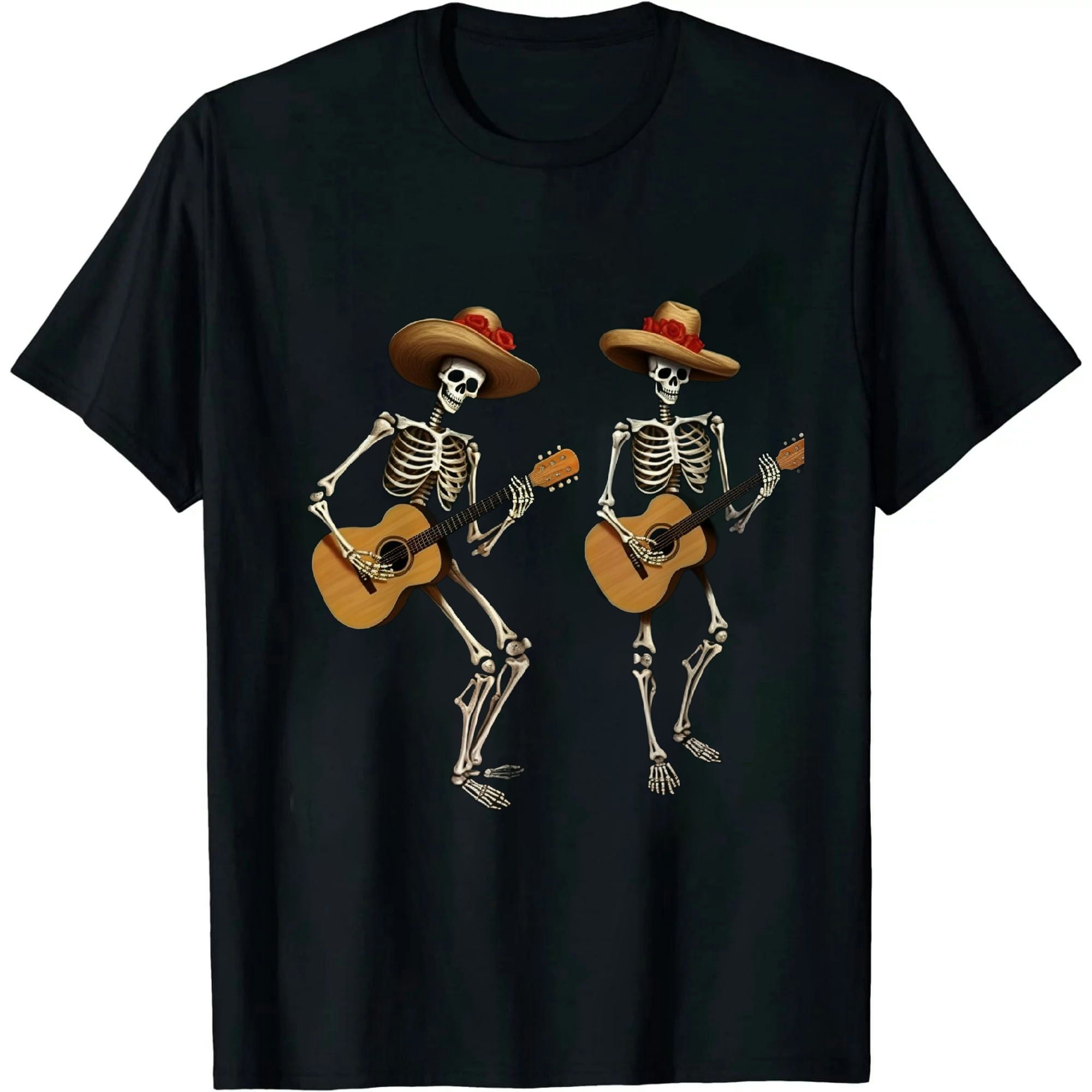 Dancing Skeletons Cowboy Western Spooky Season T-Shirt - Walmart.com