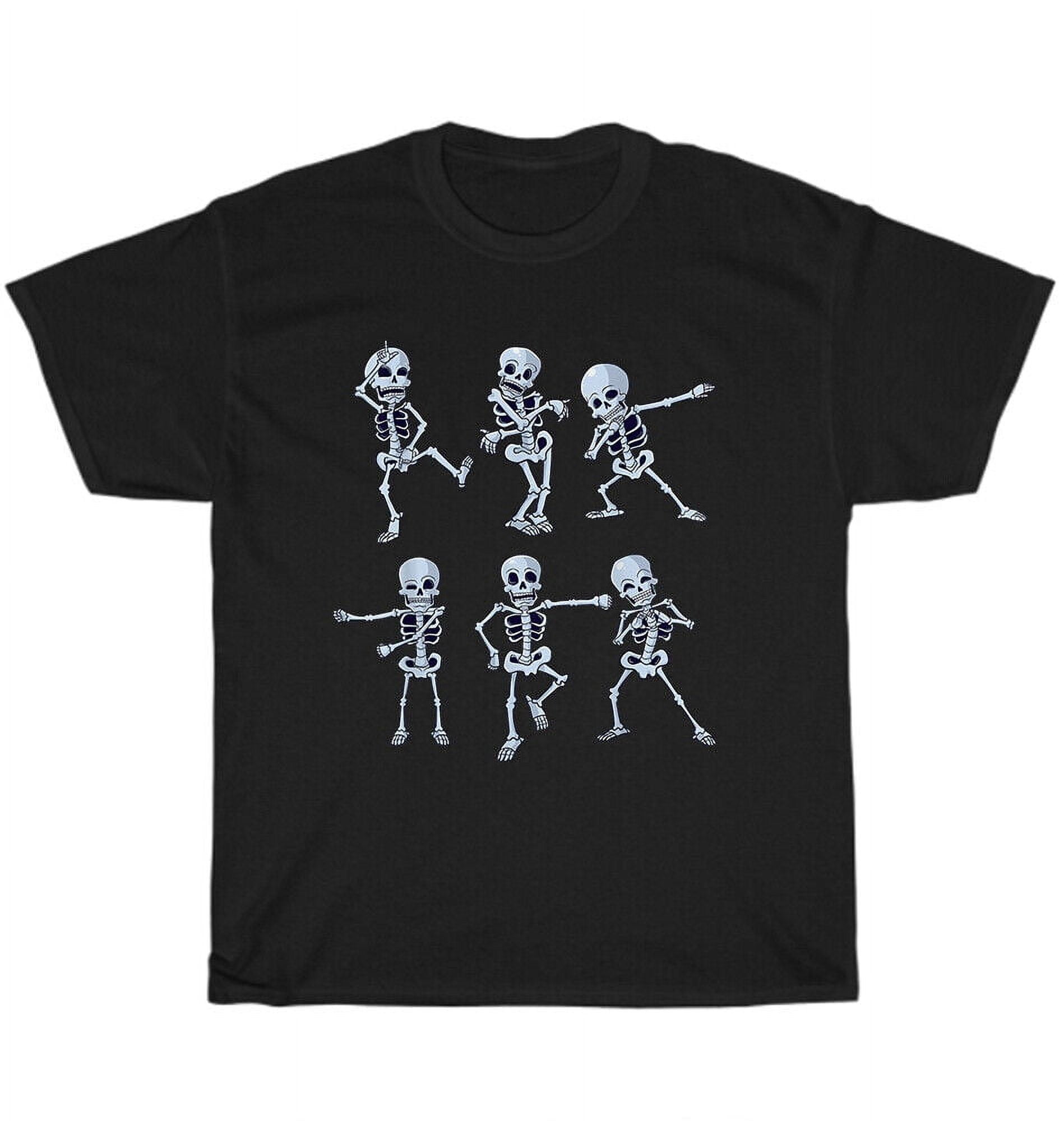 Dancing Skeletons Dabbing Skeleton Dab Dance Halloween Costume T-Shirt ...