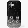 Dancing Skeletons Funny Halloween Art Protective Cover for iPhone 11-17 ...