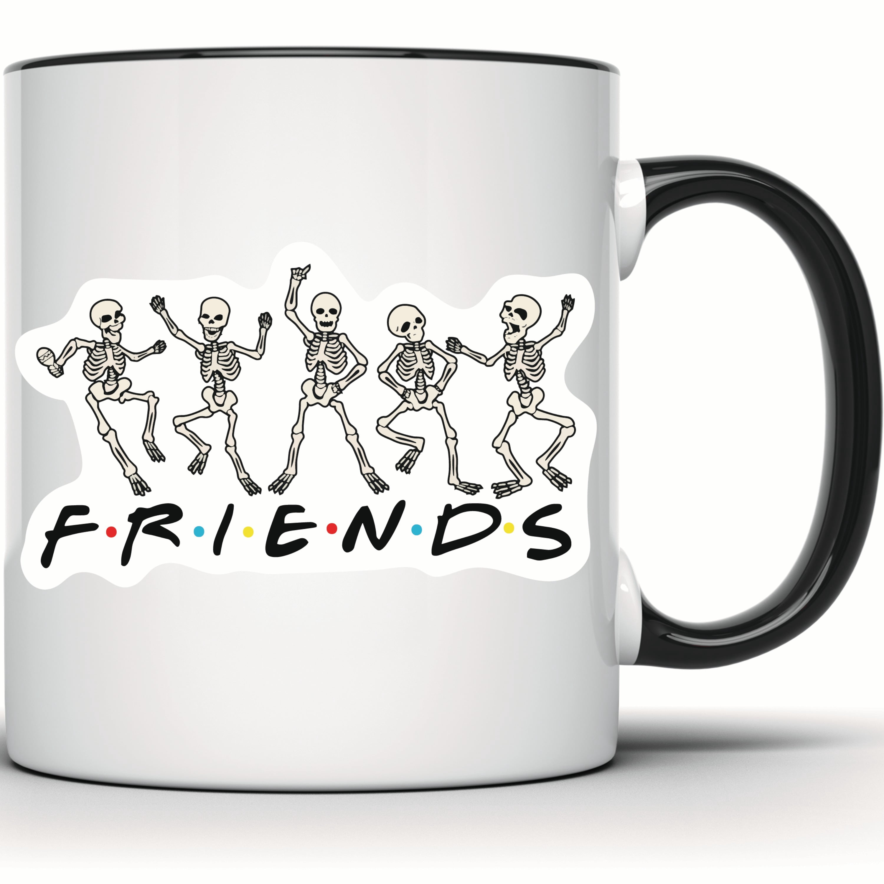 Dancing Skeletons Mug - Funny Halloween Mug - Skeleton Friends Coffee ...