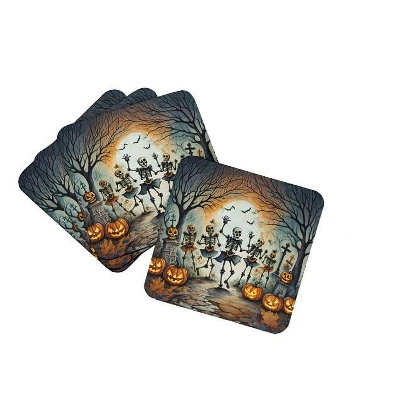 Dancing Skeletons Spooky Halloween Foam Coasters - Walmart.com