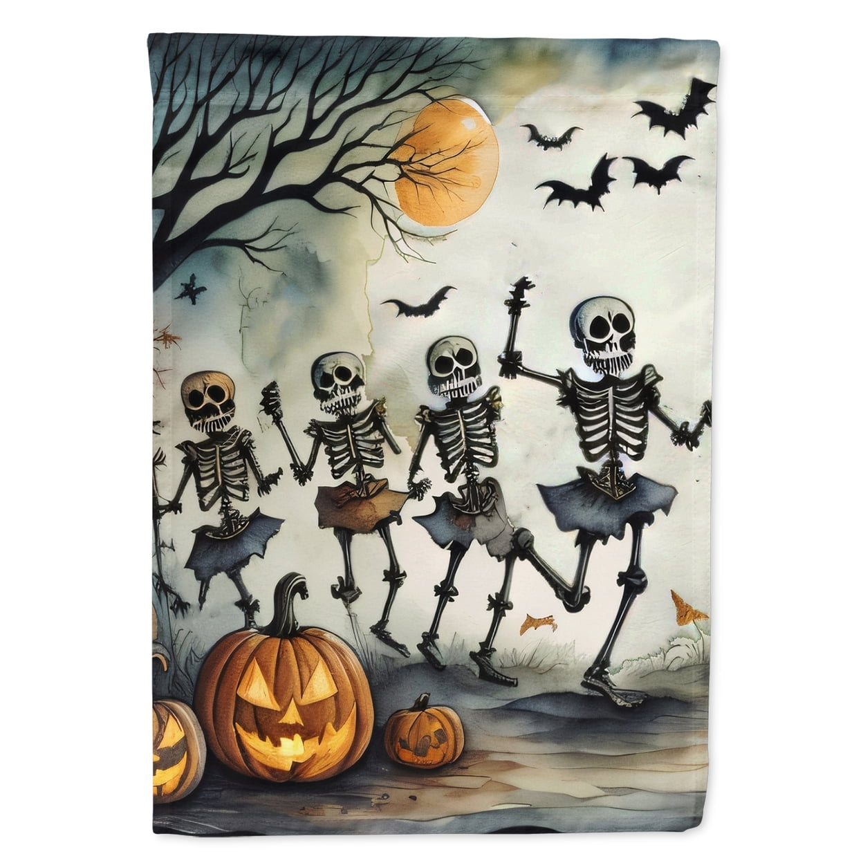 Dancing Skeletons Spooky Halloween House Flag 28 in x 40 in - Walmart.com