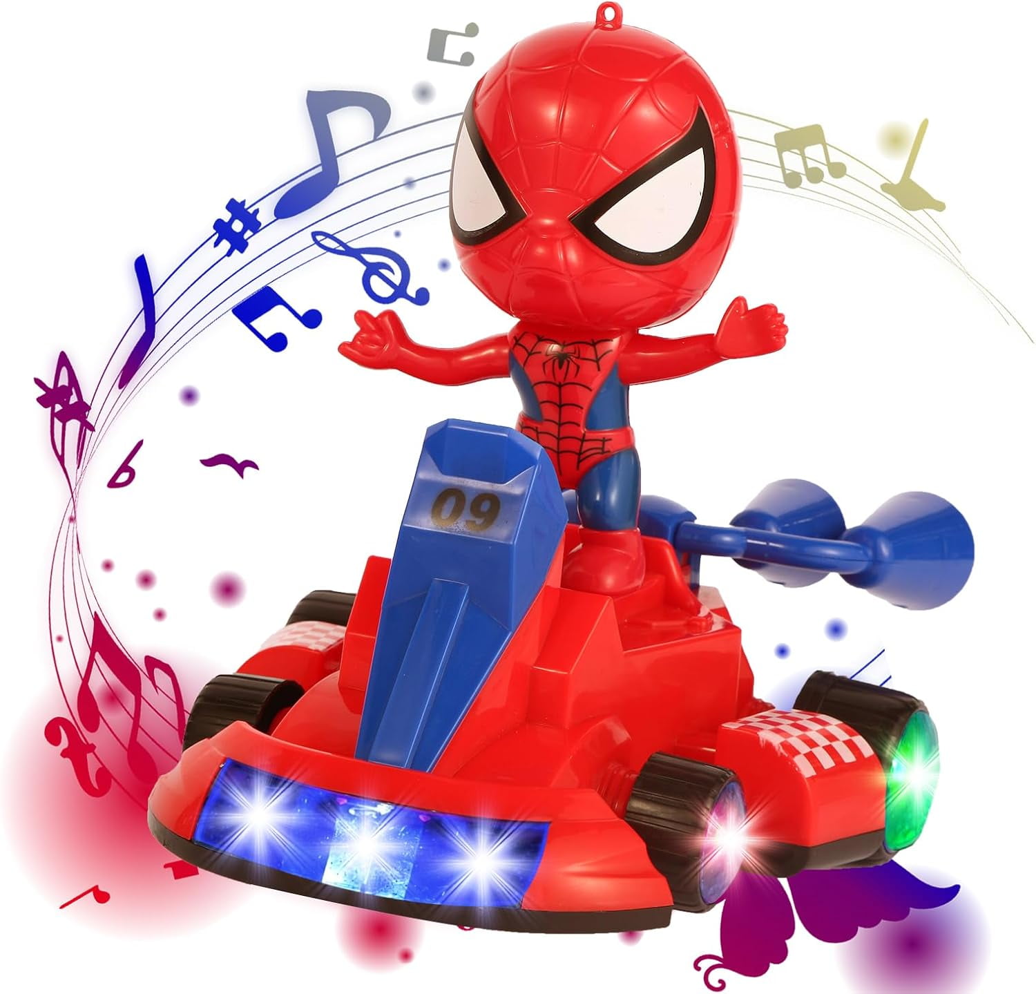 Dancing Spider Toy Musical Robot Toy Spin Interactive Toy Car with ...