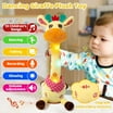 Singing Dancing Giraffe Plush Toy with Repeat Function,Interactive ...