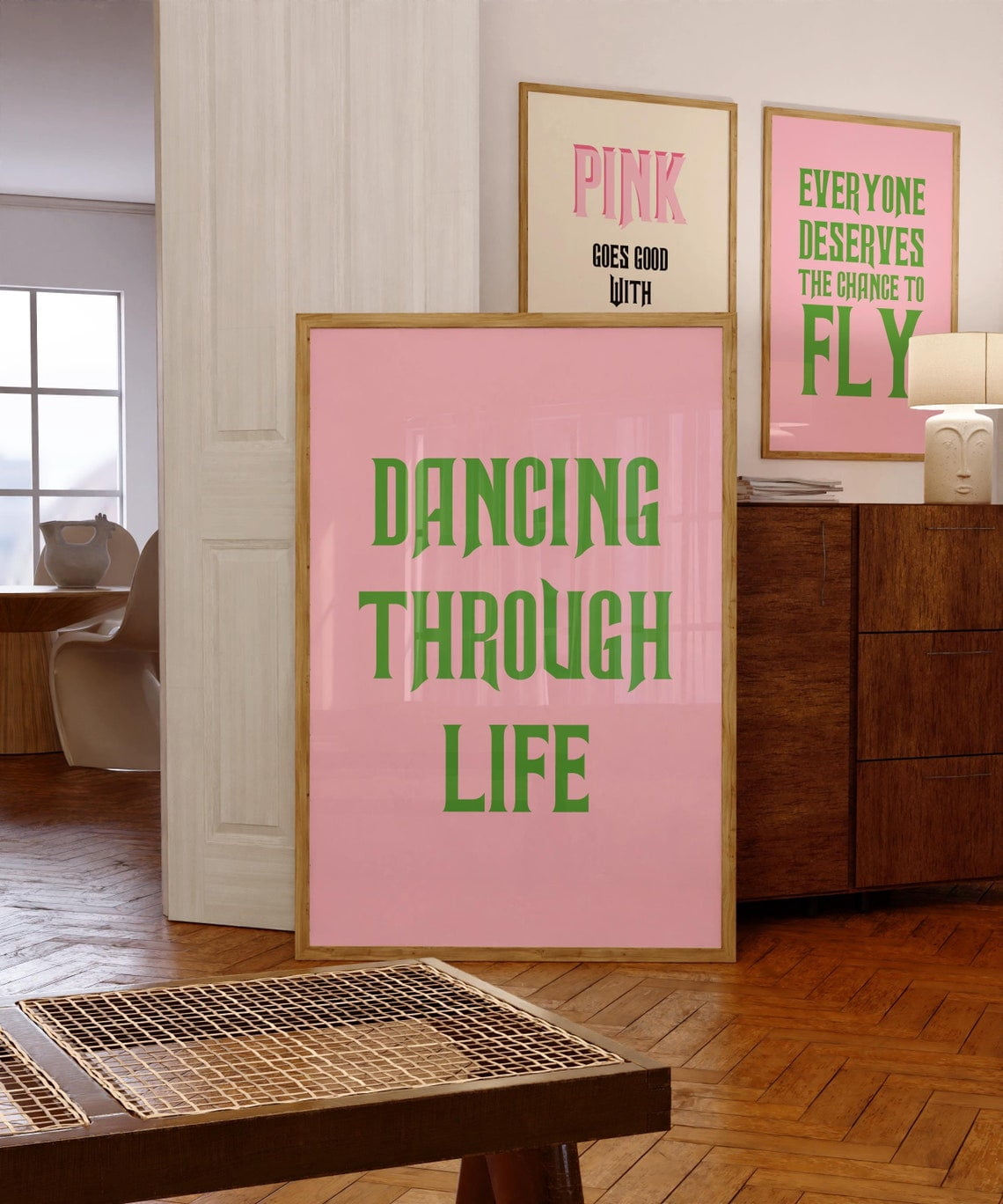Dancing Through Life Pink Wicked Glinda And Elphaba Quote Wizard of Oz ...