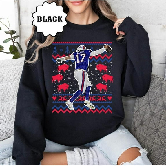 Dancing Through The Snow Football Retro Pattern Graphic Crewneck ...