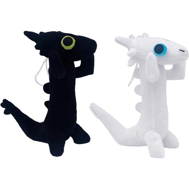 Dancing Toothless Plush, 10 inch Black and White Toothless Plush ...