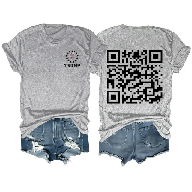 Dancing Trump QR Code Shirt, Funny Trump QR Code Dance T-Shirt, Dancing ...