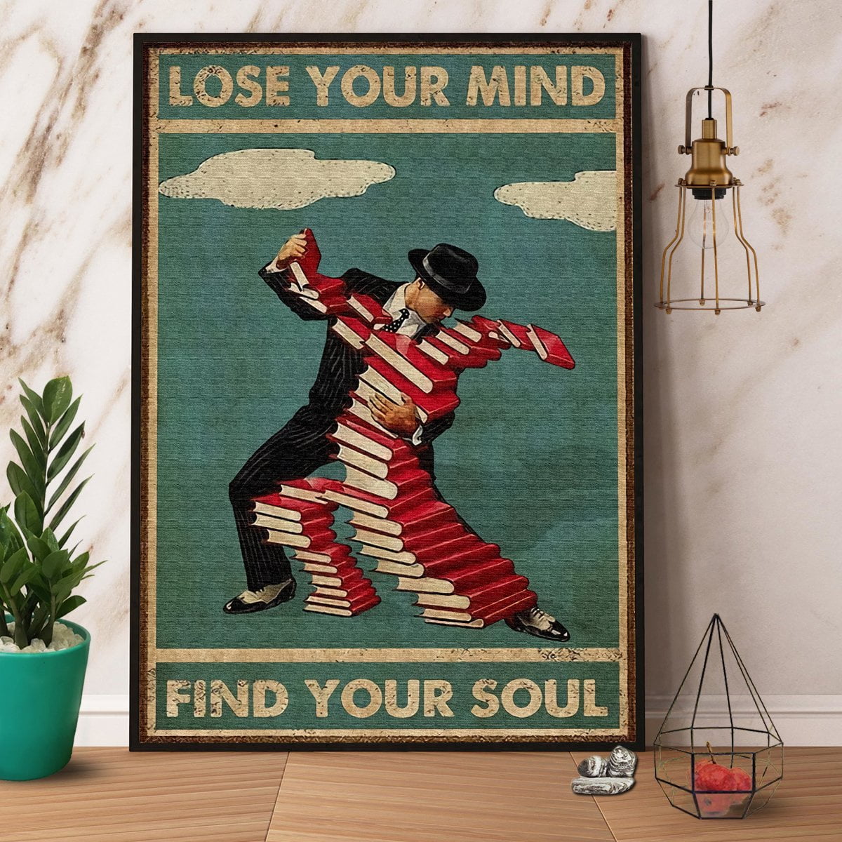 Dancing With Books Lose Your Mind Find Your Soul Paper Poster No Frame ...