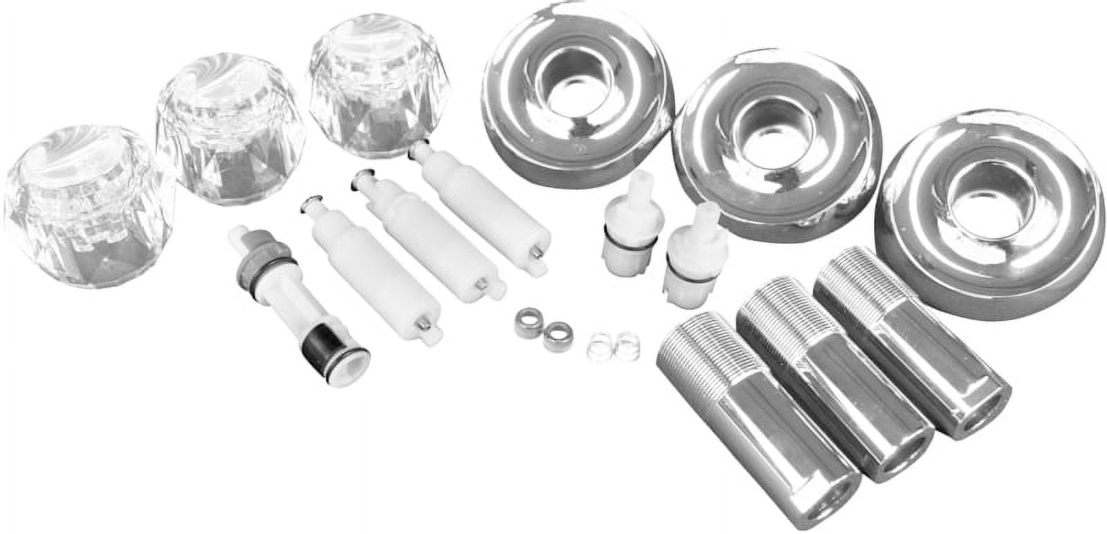 Danco 10886 3 HandleTub & Shower Re Model Kit for Delta, Chrome ...