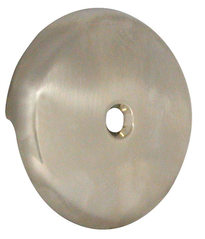 Danco 3 in. Brushed Nickel Gray Round Plastic Overflow Plate - Walmart.com