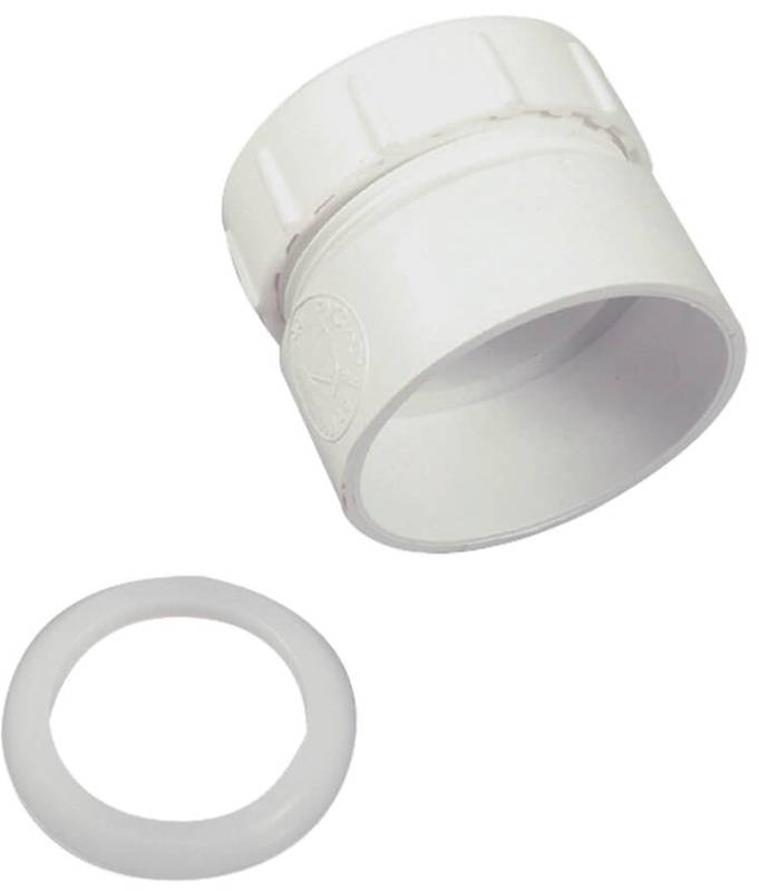 Danco 94041 Trap Pipe Adapter, 1-1/2 in, Plastic, White - Walmart.com