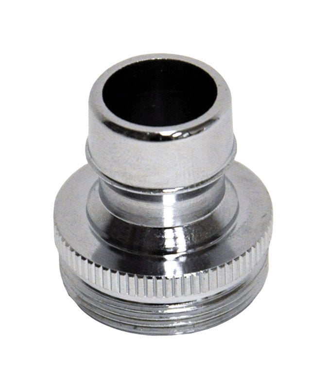 Danco Dual Thread 15/16 in.-27 or 55/64 in. Chrome Dishwasher Adapter ...