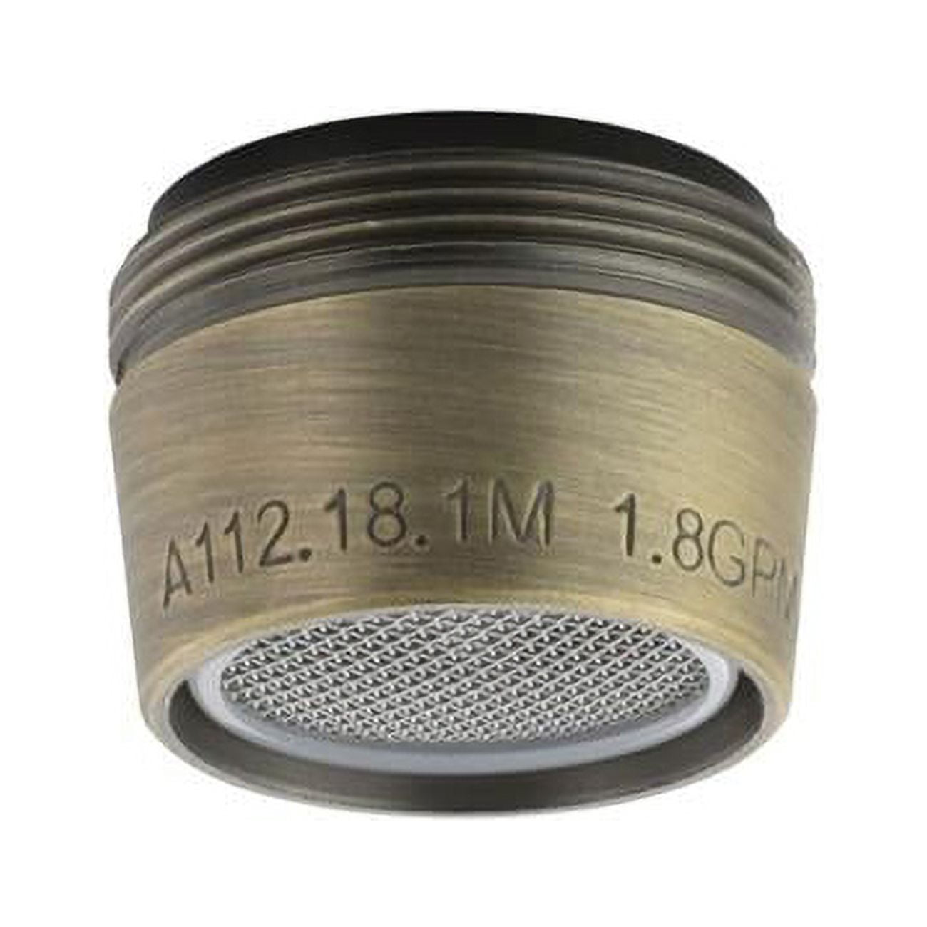 Danco Dual Thread 15/16 in.-27M x 55/64 in.-27F Antique Brass Faucet ...
