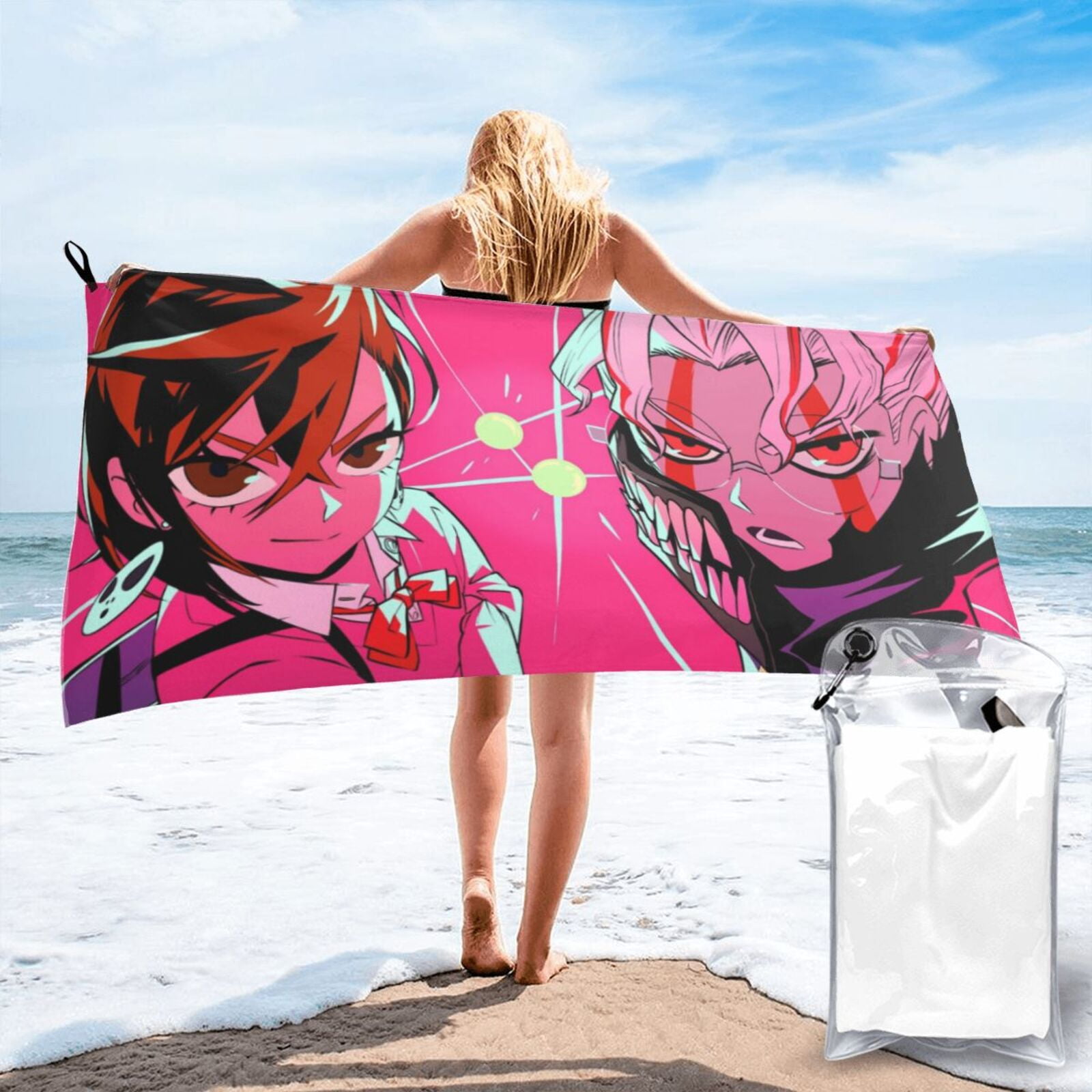 Dandadan Characters Quick Dry Bath Towel Lightweight Soft Absorbent ...