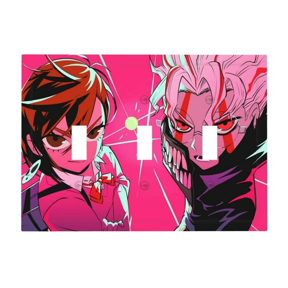 Dandadan Characters Wall Plate Cover 3 Gang Toggle Decorative Light ...