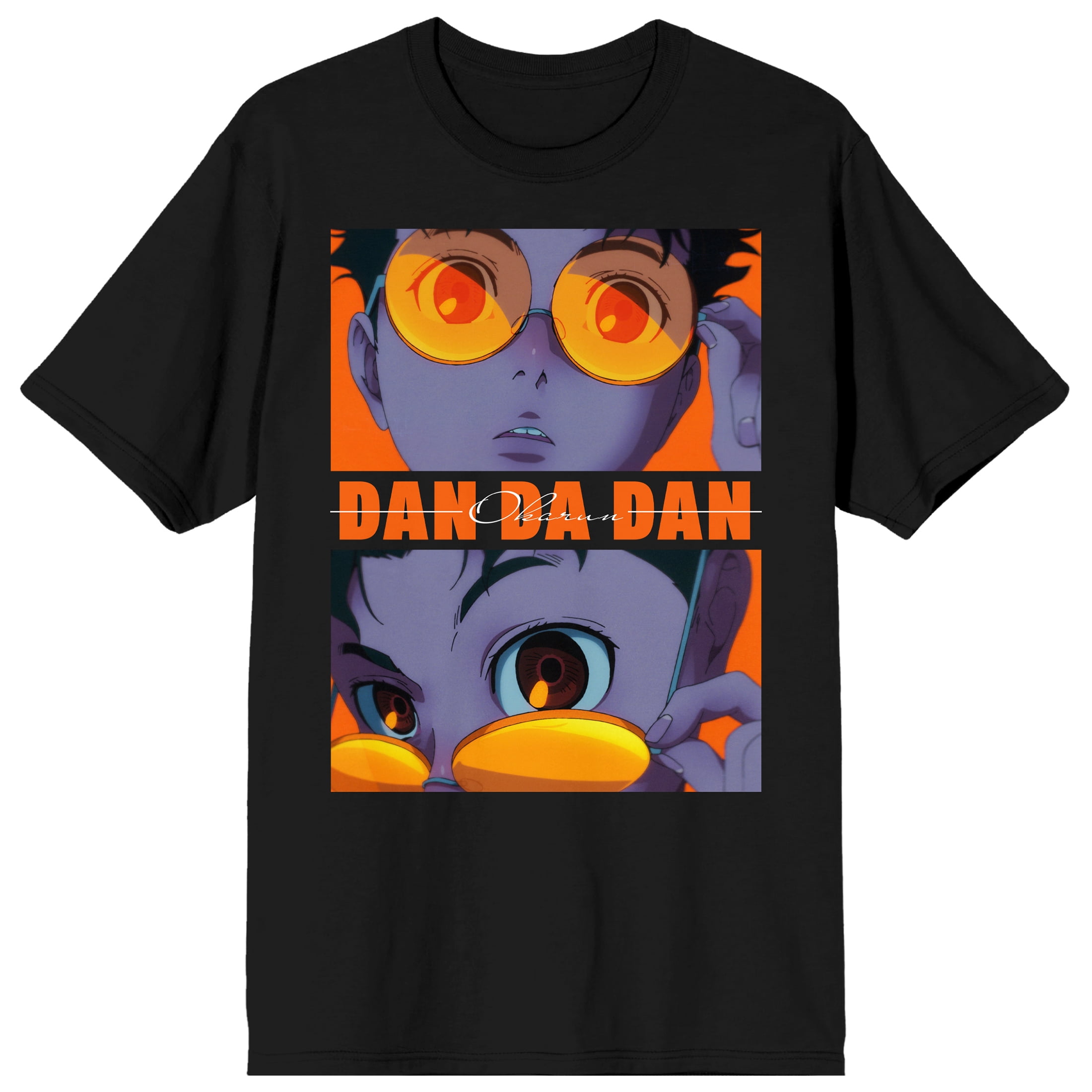 Dandadan Ken Takakura Face Shots Adult Black Crew Neck Short Sleeve Tee ...