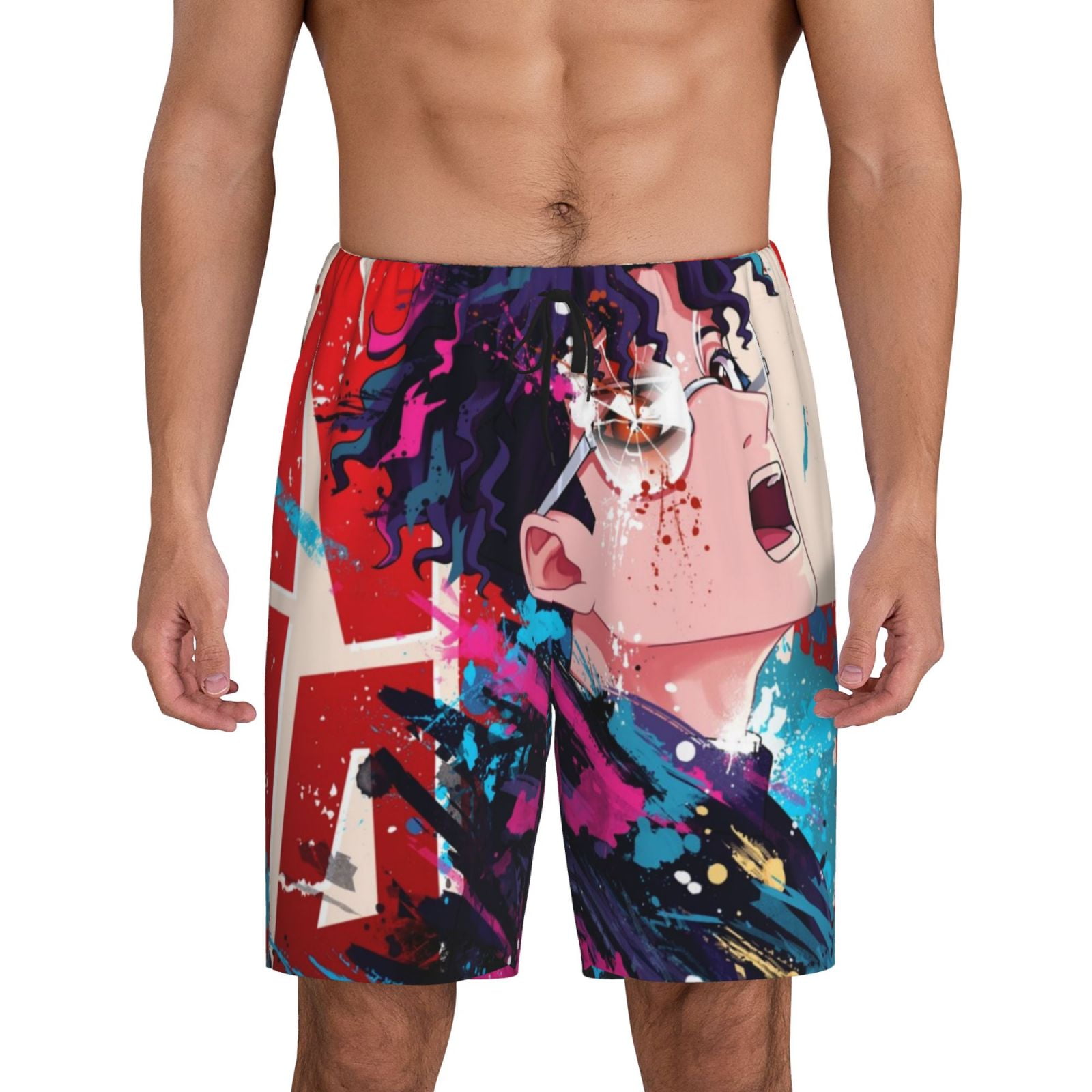 Dandadan Men's Short Pajama Pants Lightweight Daily Lounge Shorts ...