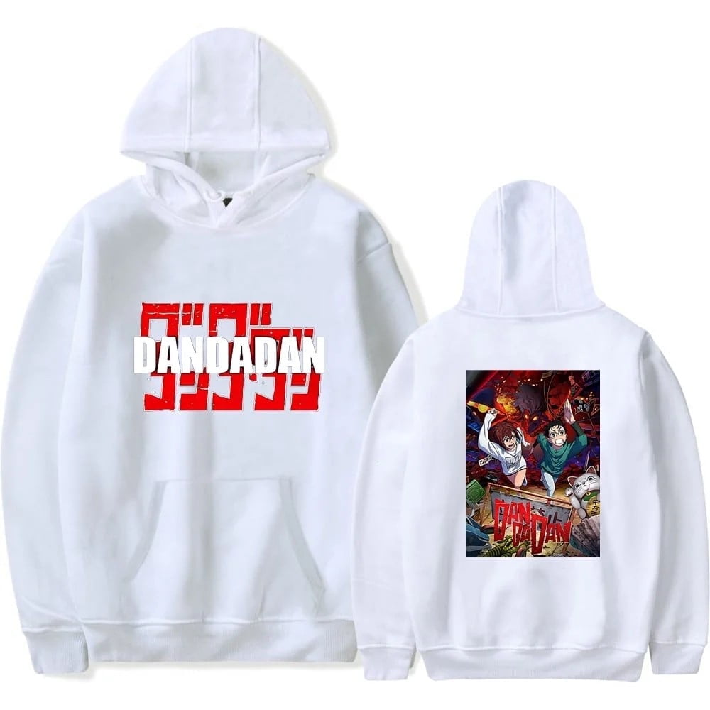 Dandadan Merch Unisex Oversized Fleece Hoodie - Anime Harajuku Graphic ...