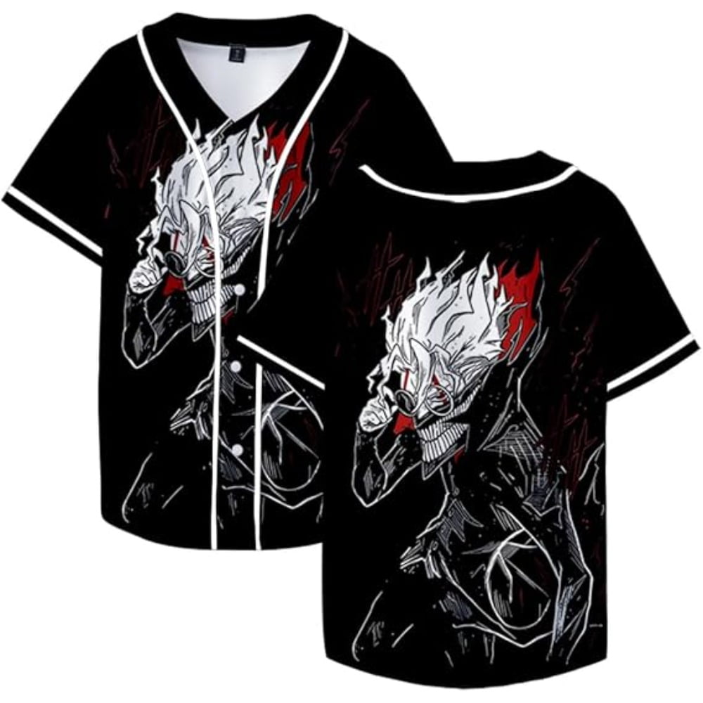 Dandadan Okarun Baseball Jersey Shirt V-Neck Women Men Short Sleeve ...