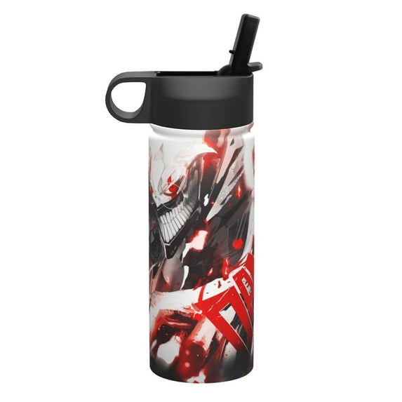 Dandadan Okarun Insulated Water Bottle With Straw - 18 Oz Stainless ...