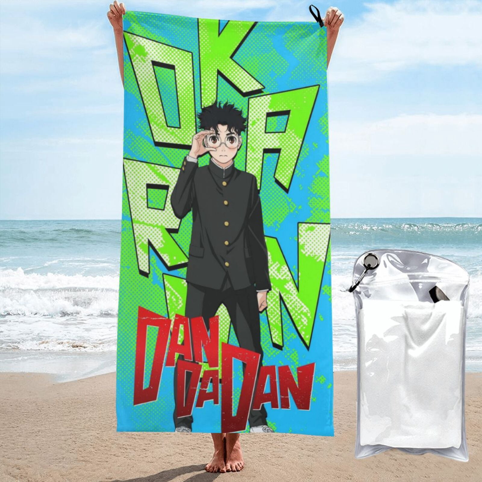 Dandadan Okarun Poster Quick Dry Bath Towel Lightweight Soft Absorbent ...